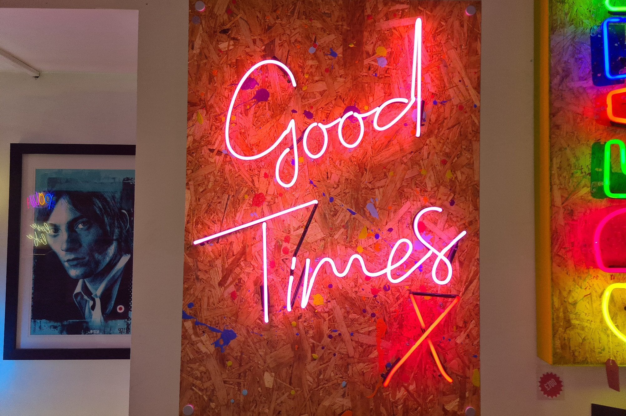Good Times Neon Sign In Bright Pink Neon Creations good-times-neon-sign-in-bright-pink-neon-creations