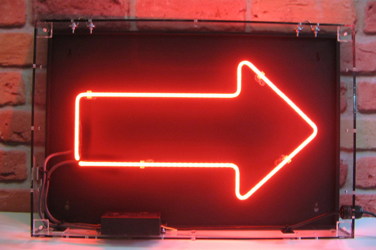 Custom Red Arrow Neon Sign | Neon Creations