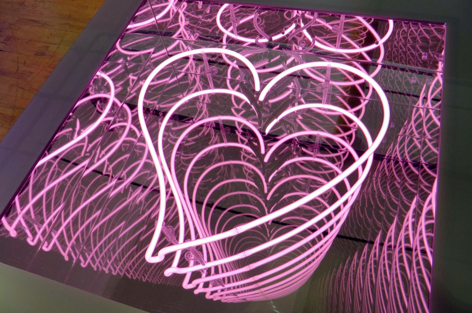 Neon Pink Hearts