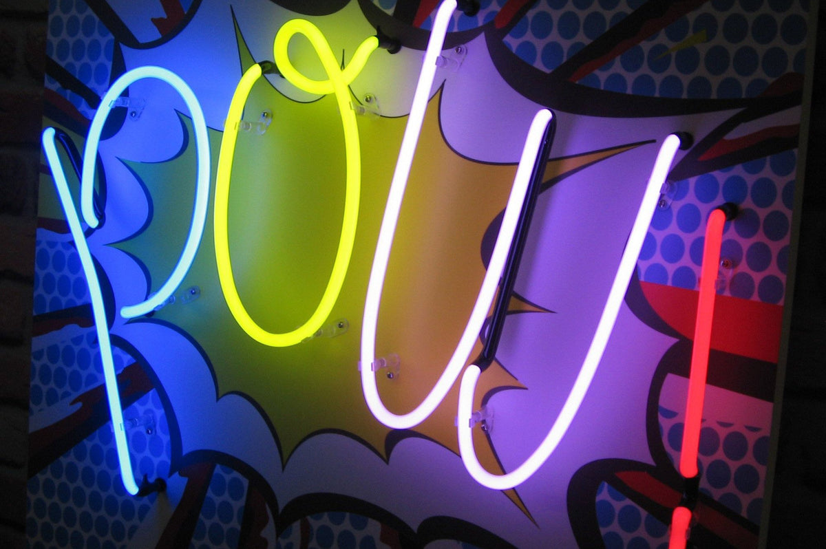Small "POW" Neon Sign | Neon Creations